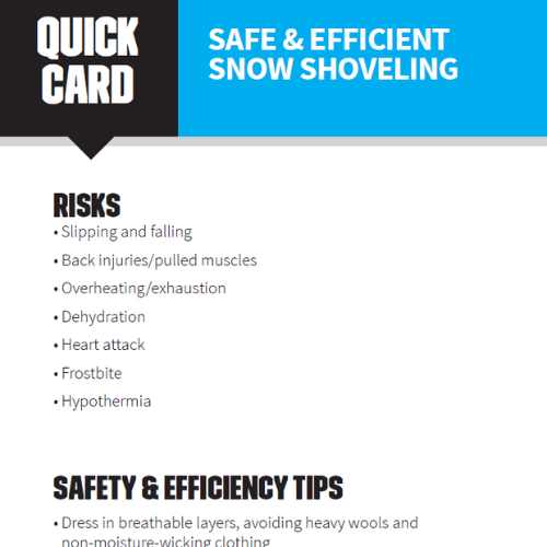 Essential job safety analysis for snow removal operations